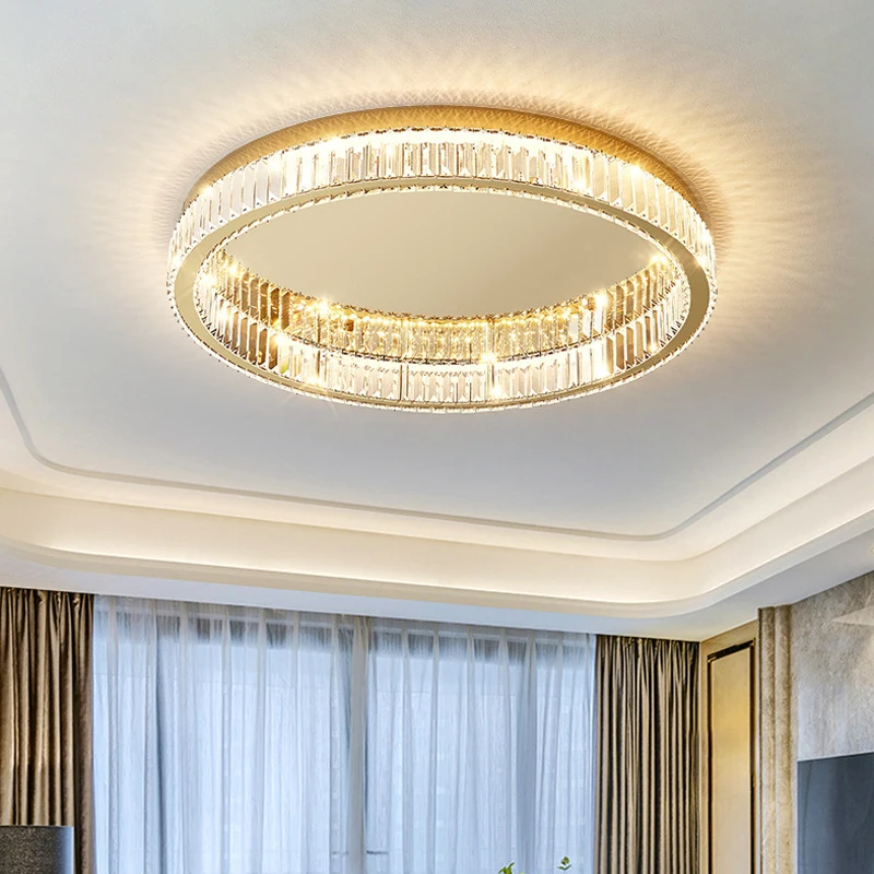 Luxury-Crystal-LED-Ceiling-Lights-Home-Living-Dining-Room-Lighting ...
