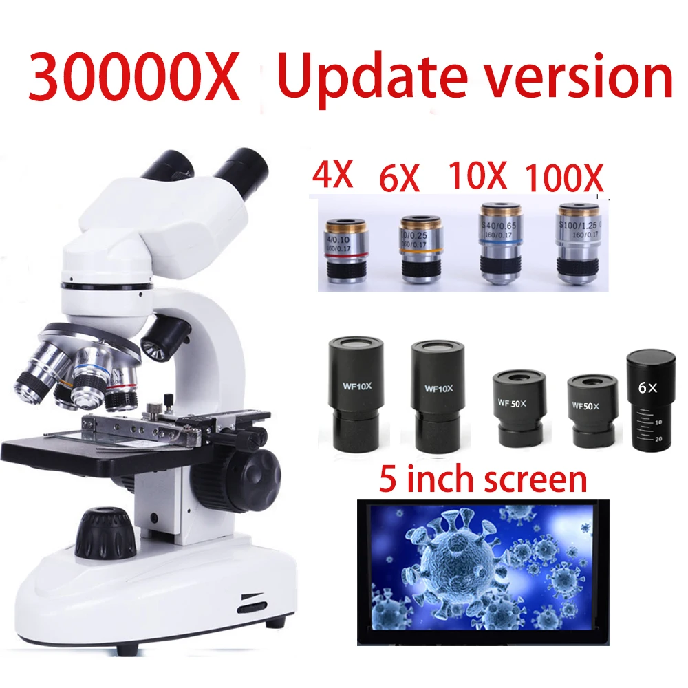 Zoom-30000X-Biological-HD-Microscope-Digital-laboratory-Compound ...