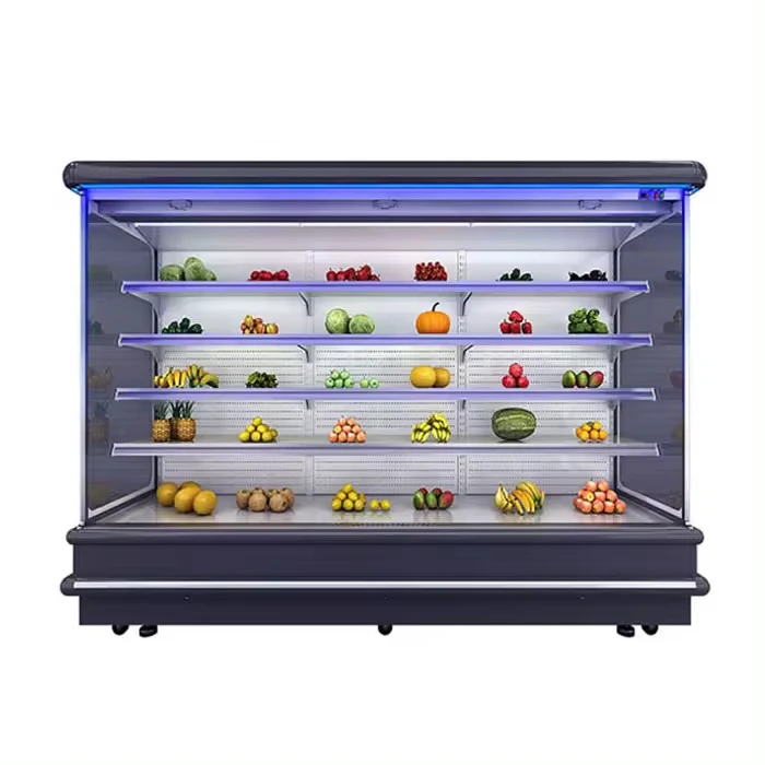 Commercial-open-refrigerator-fruit-and-vegetable-multi-layer-open ...