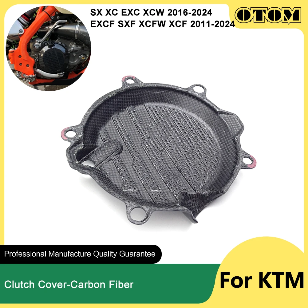 OTOM 2011-2024 Motorcycle Clutch Cover Carbon Fiber Protector Engine ...