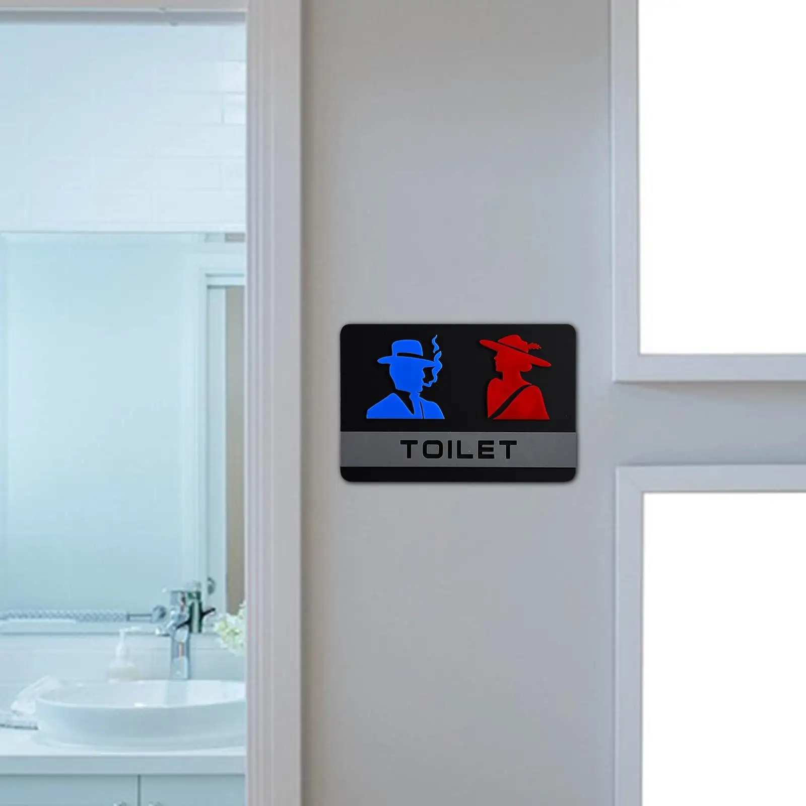 Acrylic-Toilet-Sign-Toilet-Signage-Modern-Decorations-Public-Toilet ...