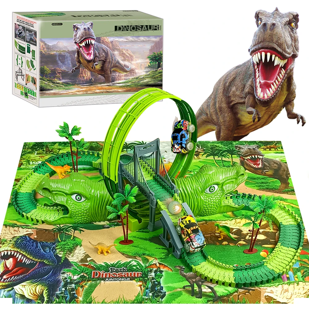 Dinosaur-Track-Toy-Create-A-Dino-World-Road-Race-Magical-Flexible ...