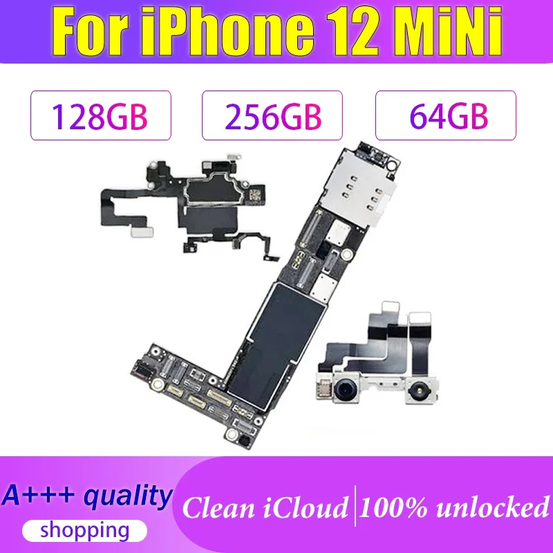 Clean-iCloud-Logic-Board-For-iPhone-12-MINI-Motherboard-Full-Working ...