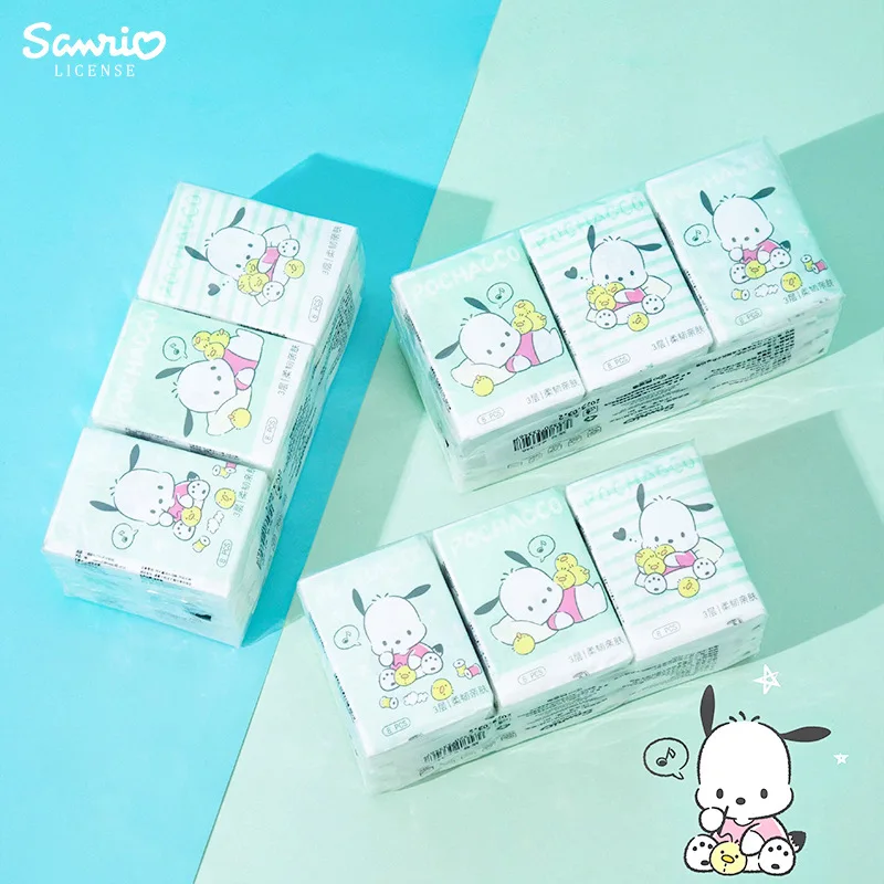 9Pcs-Hello-Kitty-Handkerchief-Paper-Anime-Portable-Mini-Napkin-Small ...