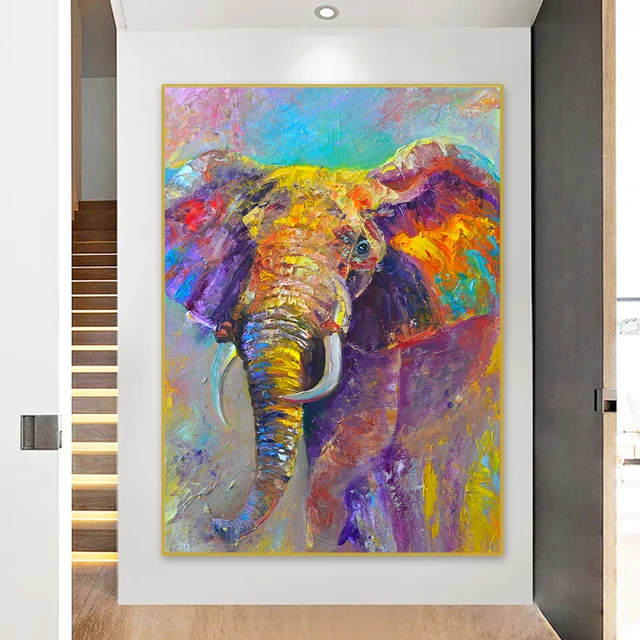 Impresiones De Obras De Arte De Elefantes HD Imprime La Imagen