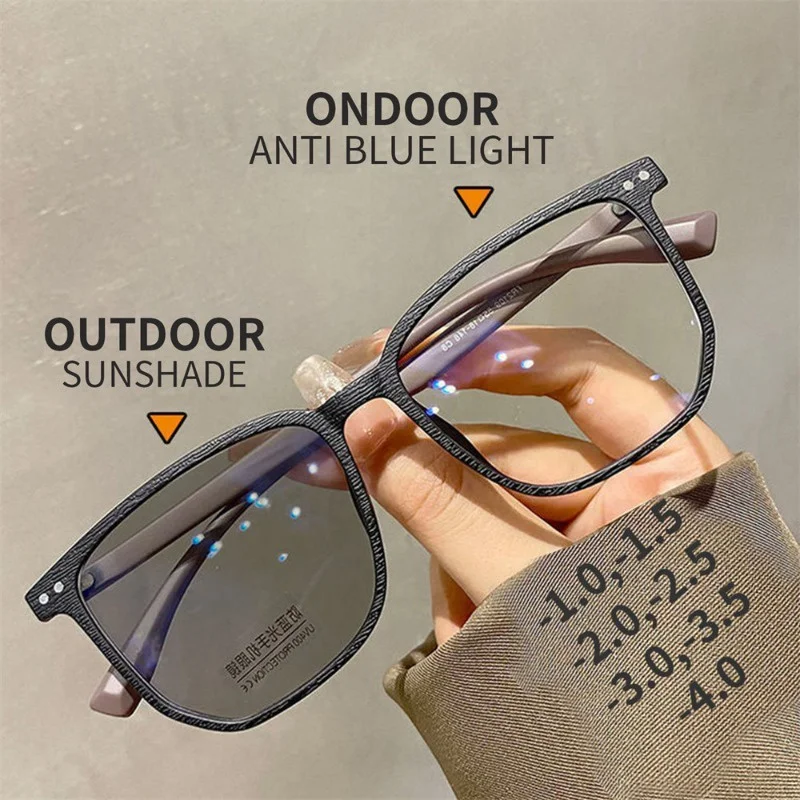 Photochromic-Myopic-Glasses-Women-Men-Fashon-Anti-Blue-Light ...
