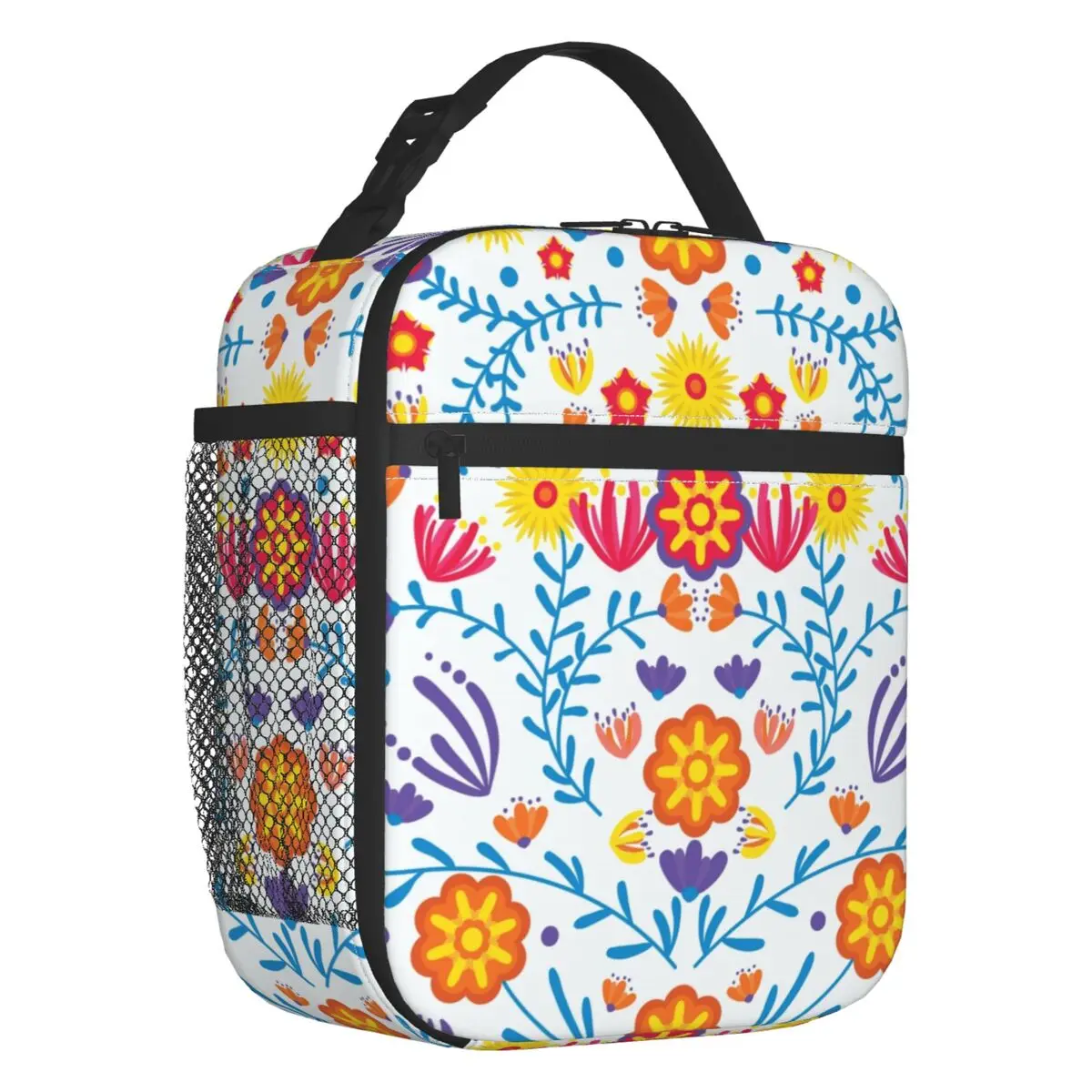 Mexican Floral Storage Bins Pattern