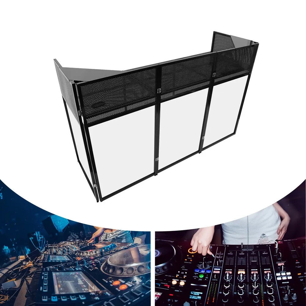 73*23in Foldable DJ Stand Portable DJ Booth Table FreeStanding DJ Booth ...