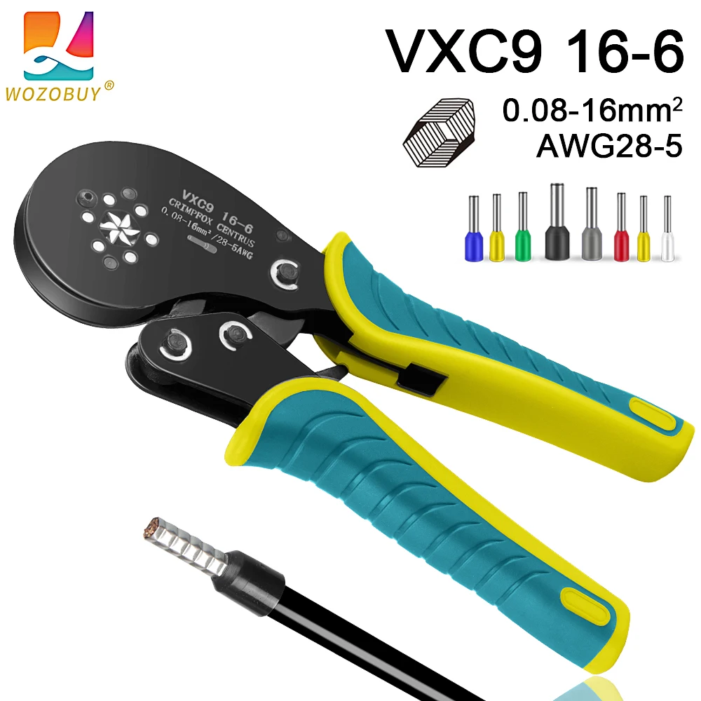 Ferrule Crimping Tool Kit, Wire Ferrule Crimper Plier Kit,Hexagonal ...