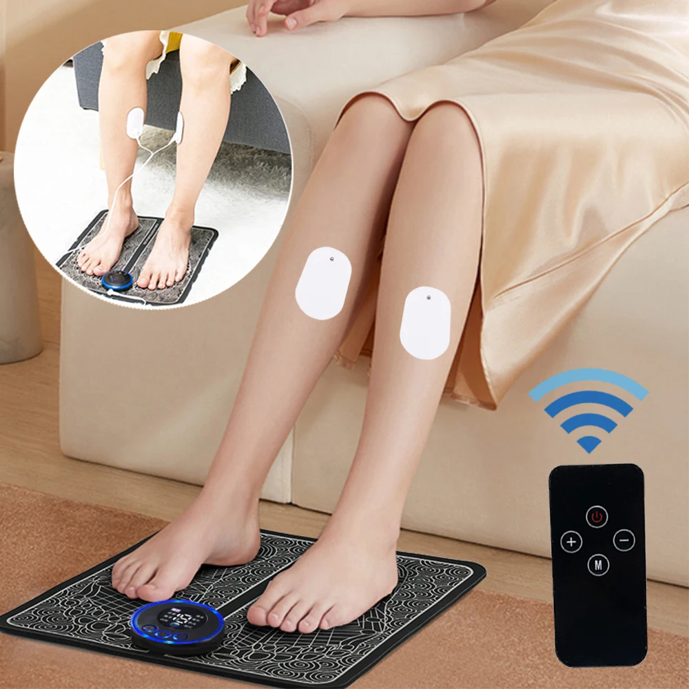 Ems Foot Massager Mat Tens Pluse Electric Foot Cushion Blood ...