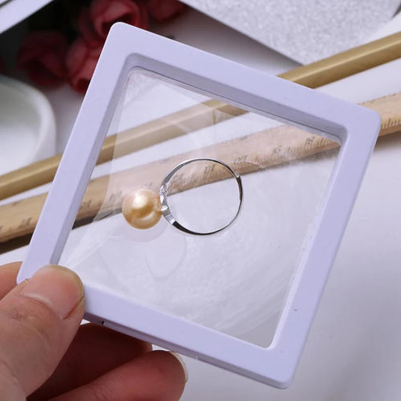 1PC-7-9cm-White-Transparent-Pe-Film-Jewelry-Display-Box-Suspension ...