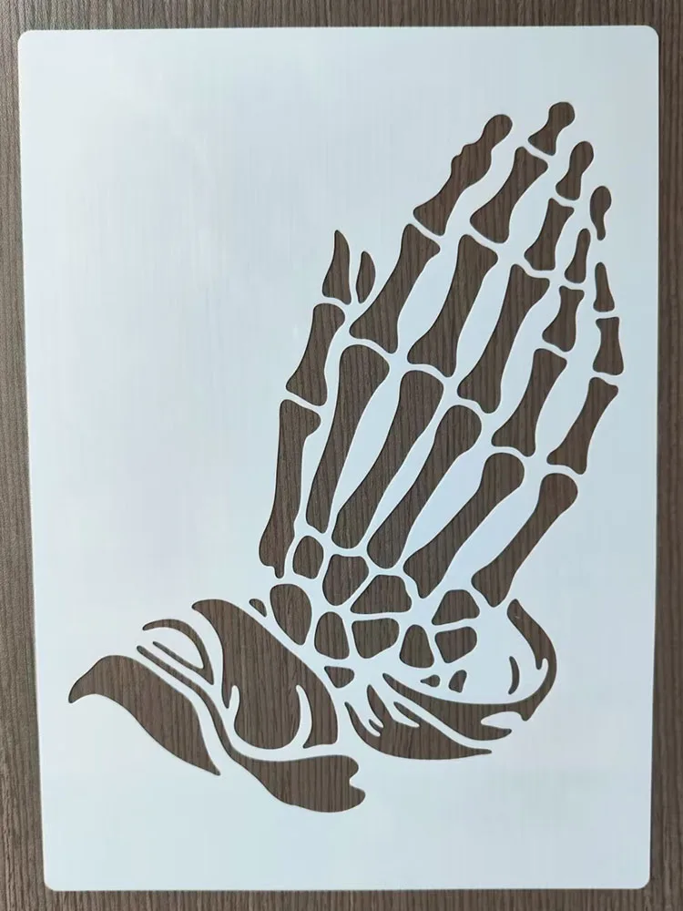 21*29Cm Skeleton Hand Template For Painting Graphics DIY Stencils ...