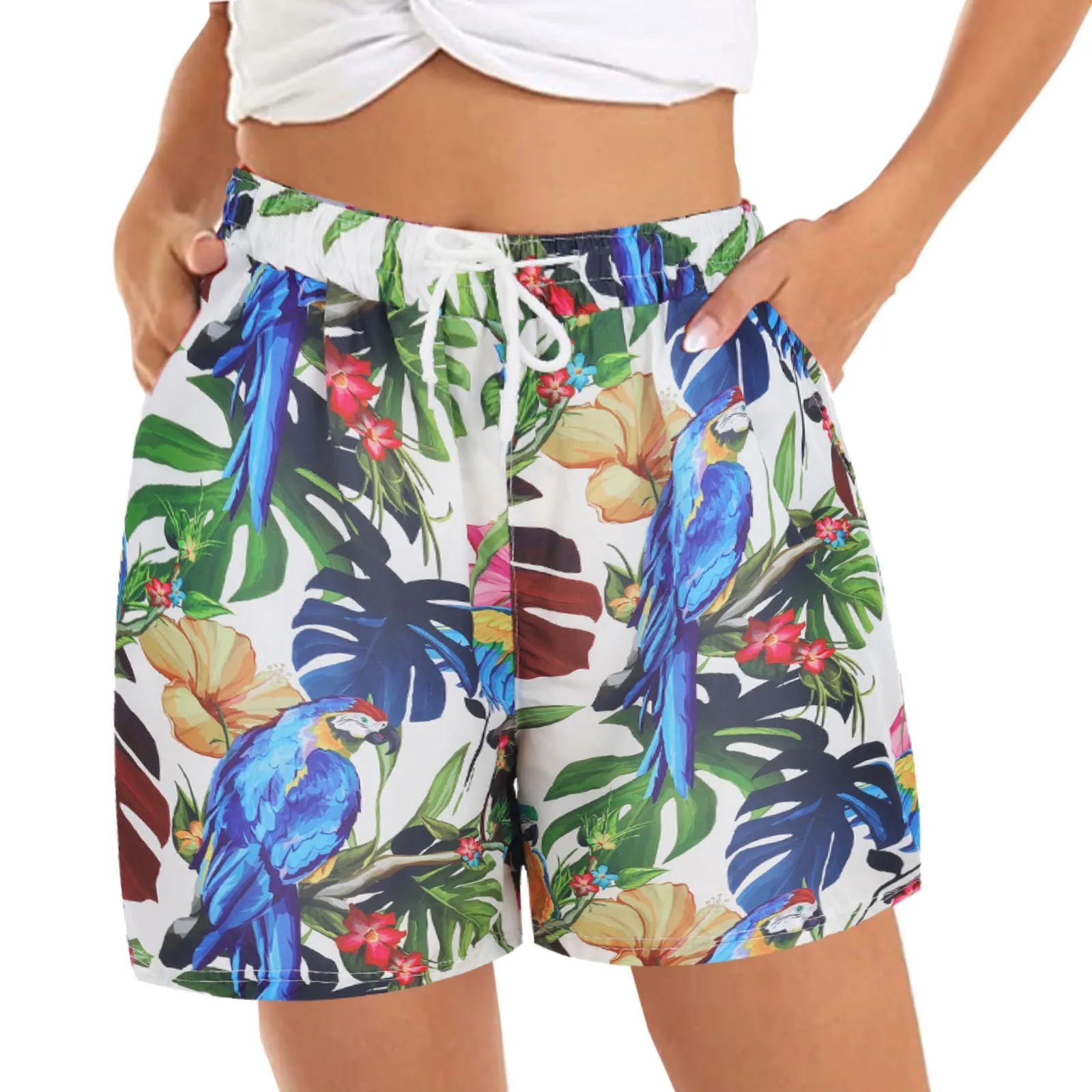 Pantalones cortos de secado rápido para mujer, minipantalón básico de ...