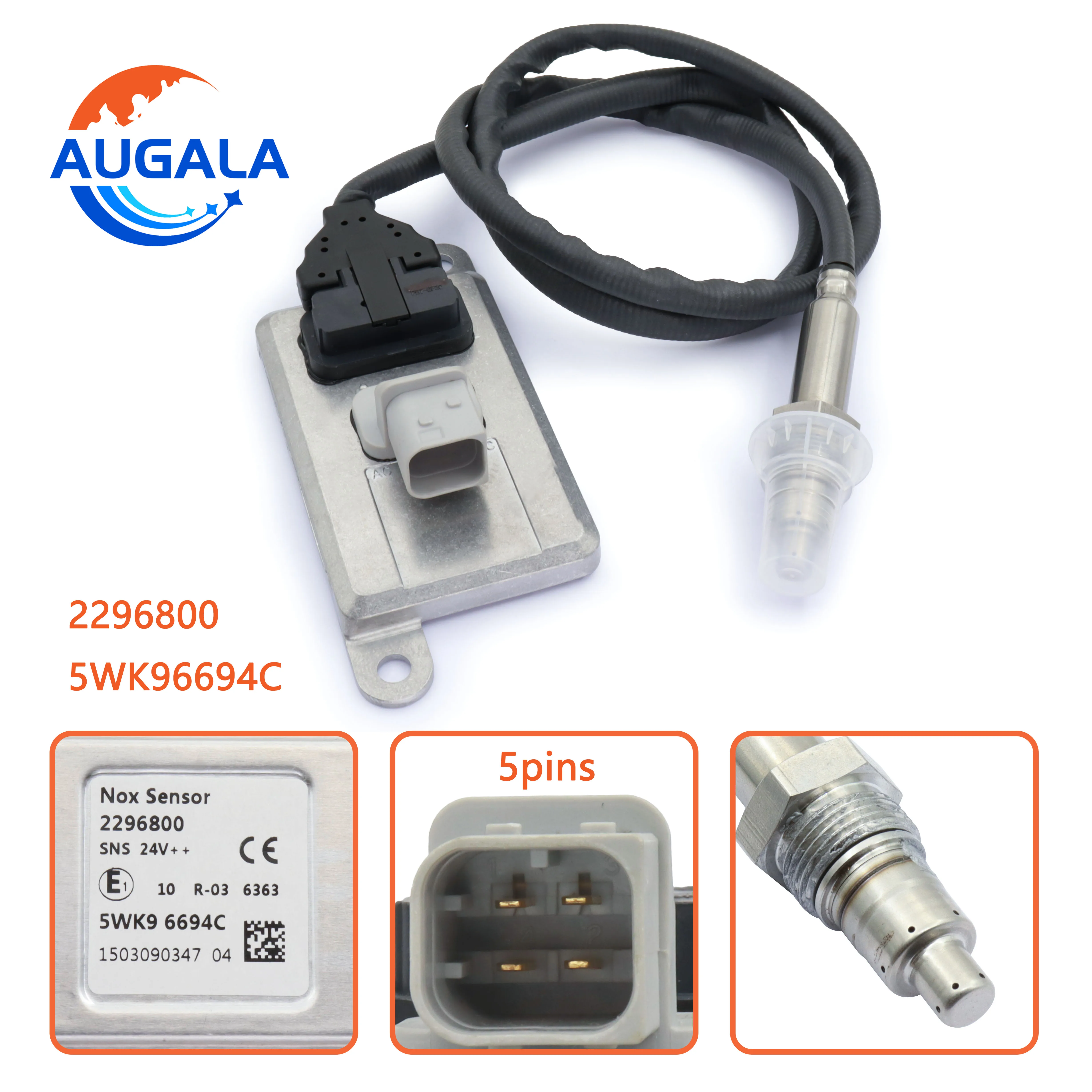 AUGALA-Nitrogen-Oxide-Sensor-NOx-Sensor-2296800-For-Scania-Euro-6 ...