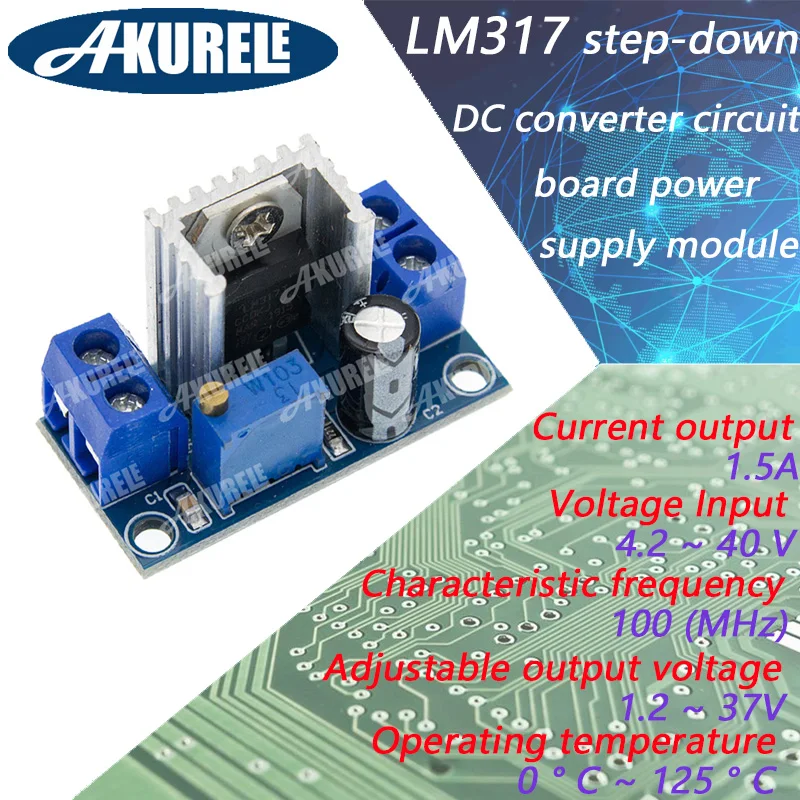 Lm317 Module Adjustable Power Supply Diy | Lm317 Module Voltage ...