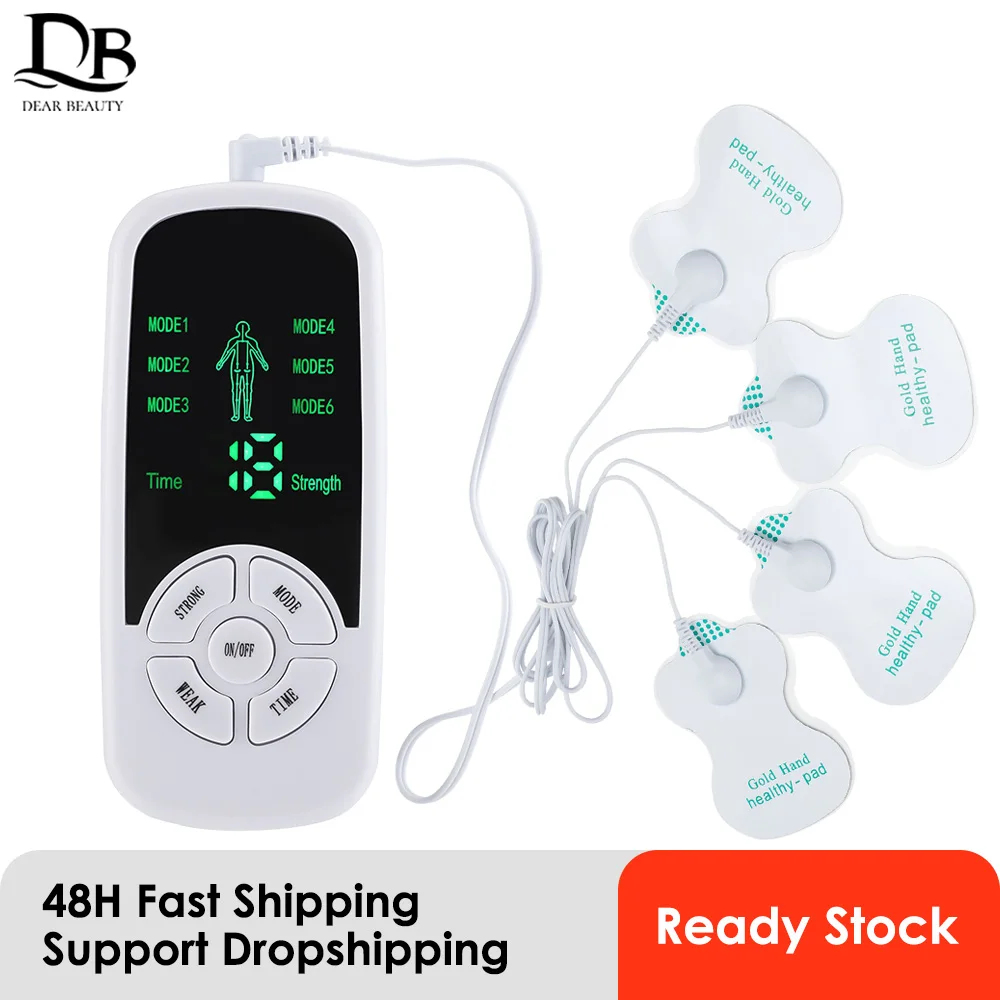 Electric-Muscle-Stimulator-6-Modes-Mini-Cervical-Spine-Massager ...