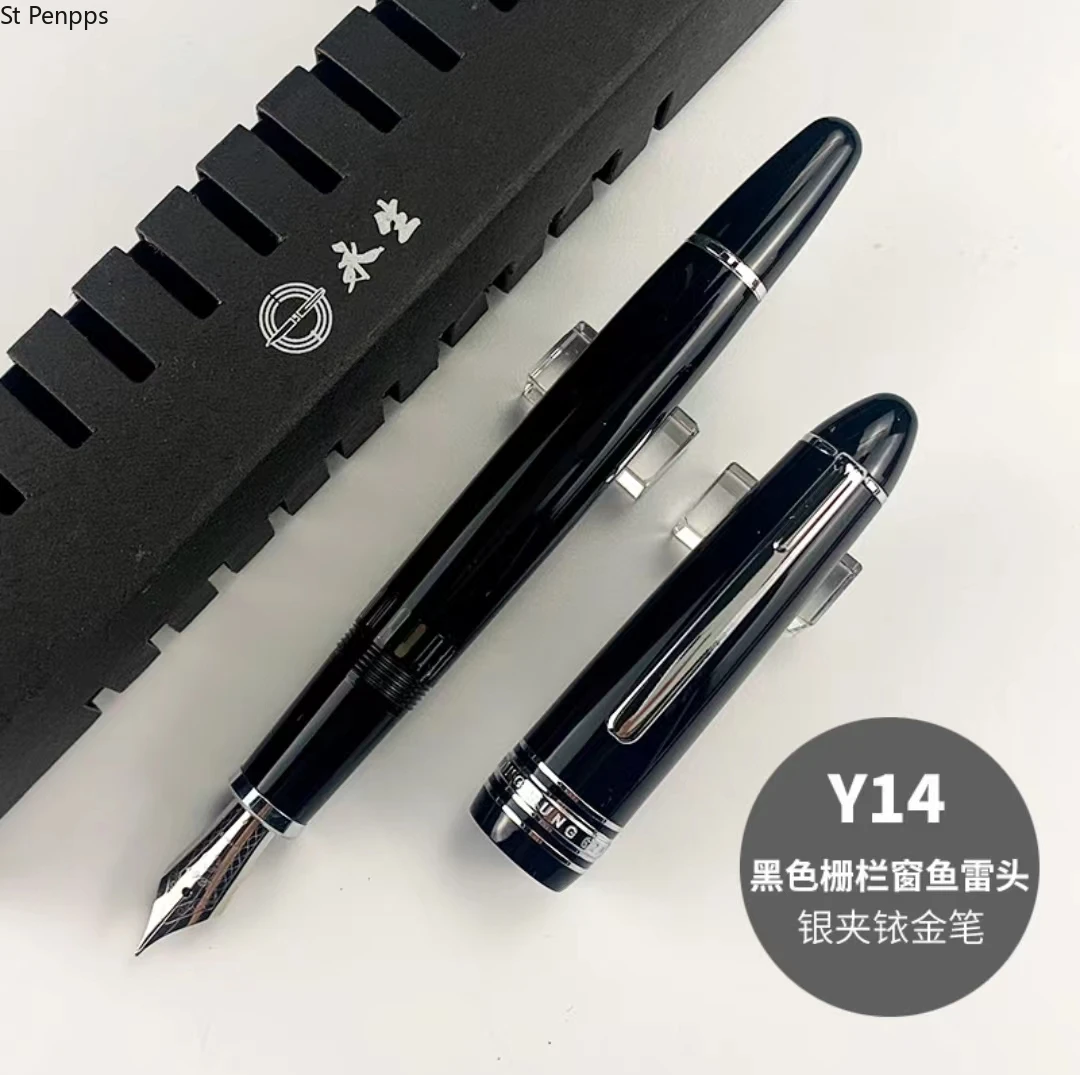 St Penpps Piston Fountain Pen 629 Resin Ink Pen 32mm Exposed Nib ...