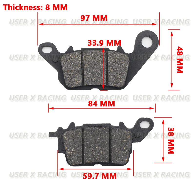 USERX-Motorcycle-disc-brake-pad-Brakes-Front-Rear-Disc-Brake-Pads-For ...
