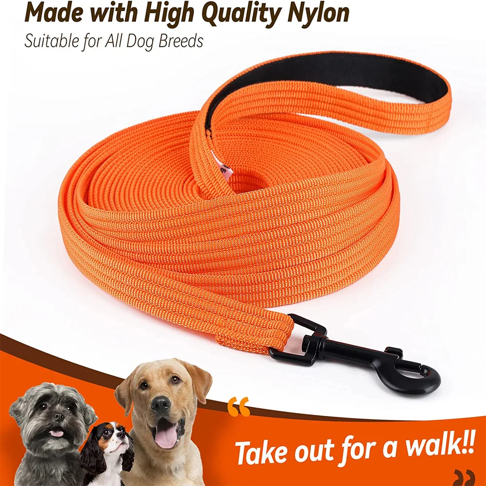 Nylon Dog Training Leashes Walking Pet Leash Long Lanyard Traction Rope ...