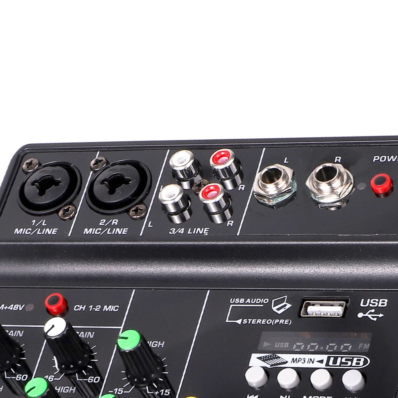 Sound-Mixing-Console-4-Channels-Desk-System-Interface-Bluetooth ...