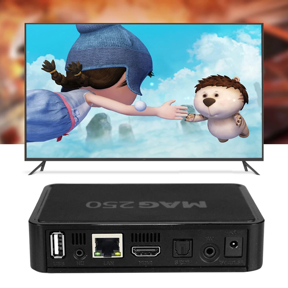 Caja-de-TV-profesional-MAG250-compatible-con-Wifi-conector-Usb ...