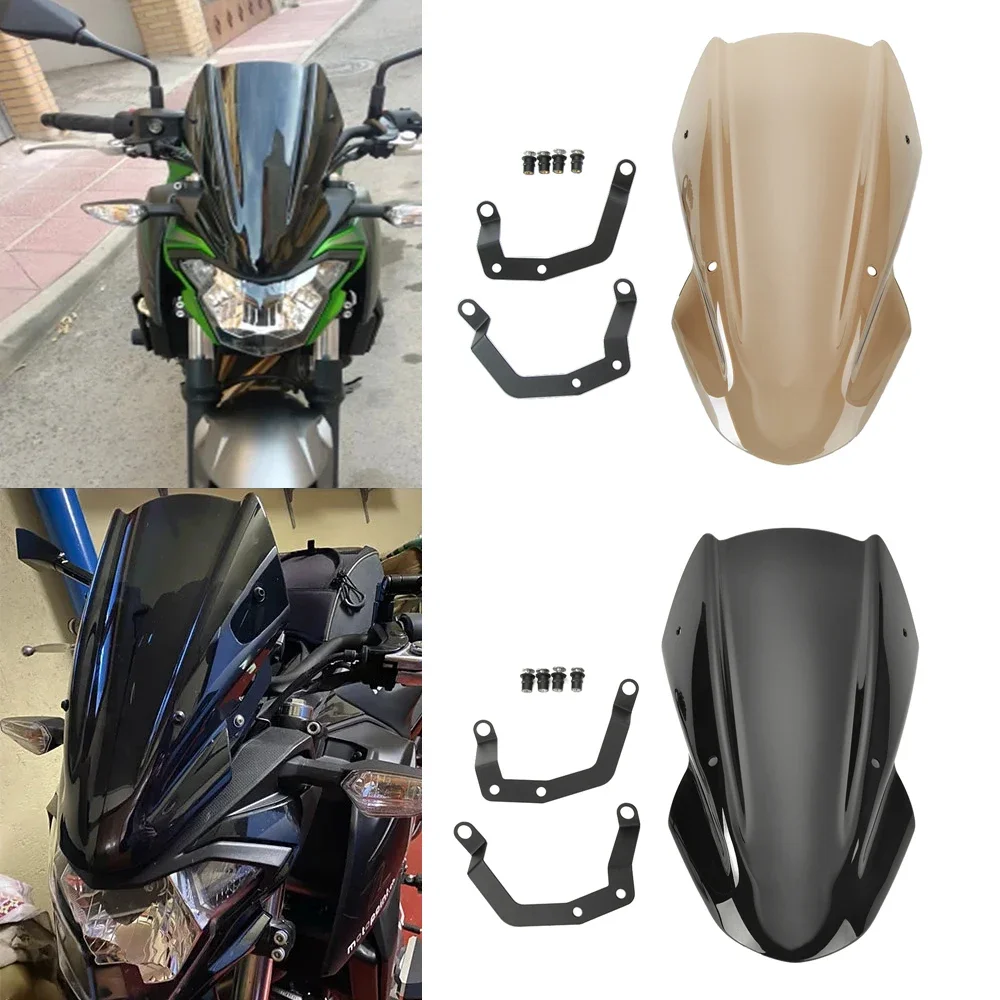 For-Kawasaki-Z650-Z-650-2017-2018-2019-Windscreen-Windshield-Motorcycle ...