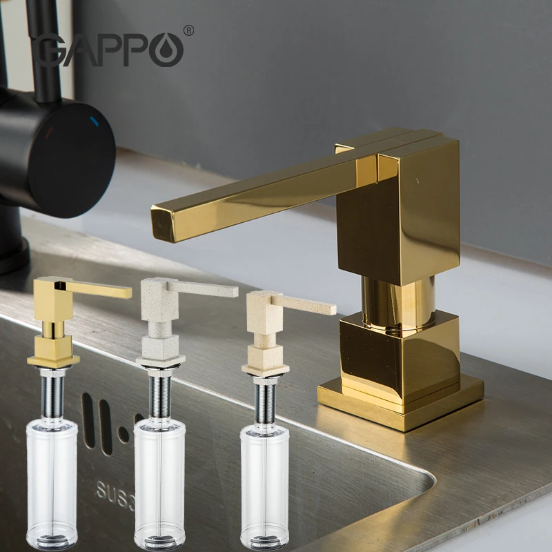 GAPPO-Liquid-Soap-Dispenser-300ml-Brass-Head-Hand-Press-Liquid-Soap ...