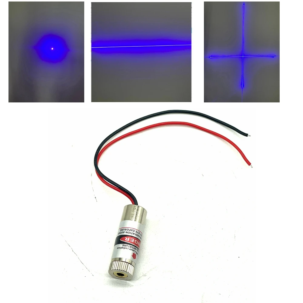 450nm 50mw Bule Light Dot/Line/Cross Focusable Head Laser Diode Module ...