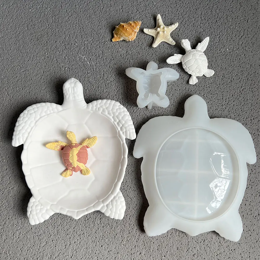 Molde-de-yeso-para-manualidades-de-tortuga-marina-bandeja-de ...