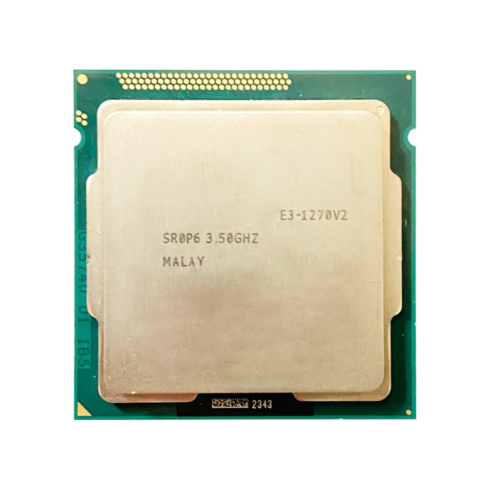 E3 1270 V2 CPU สำหรับ Intel Xeon E3 1270V2 SR0P6 LGA 1155วงจรรวมสำหรับ ...