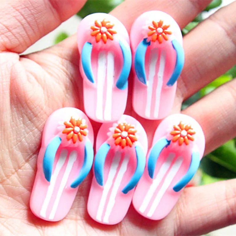 Chanclas-de-resina-Kawaii-con-parte-posterior-plana-lazos-para-el-pelo ...