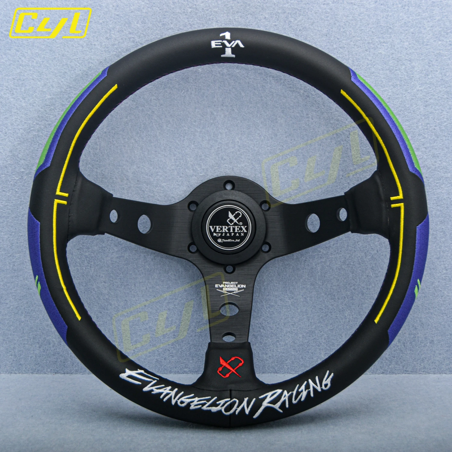 JDM-Vertex-Evangelion-Racing-Sports-Steering-Wheel-Deep-Dish-Drifting ...