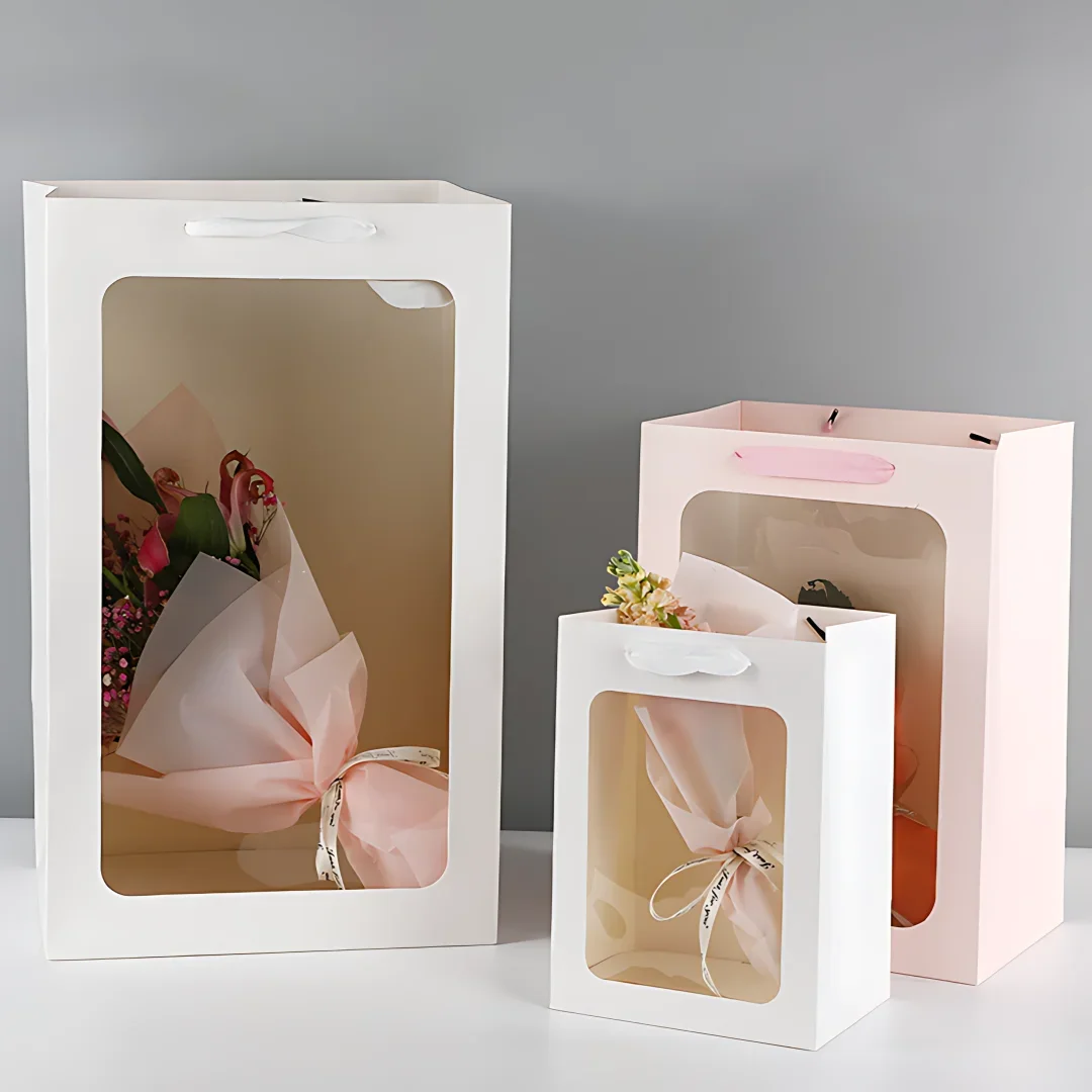 Transparent-Window-Tote-Bag-Holiday-Accompaniment-Gift-Bags-Open-Window ...