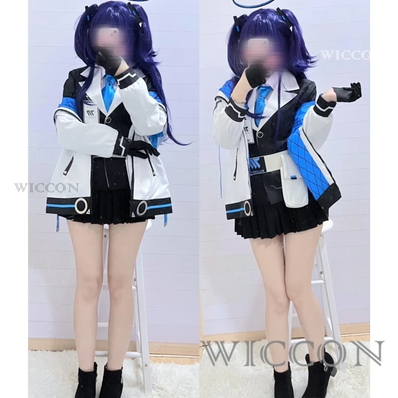 Anime Blue Archive Hayase Yuka Cosplay Costume for Women Black JK ...