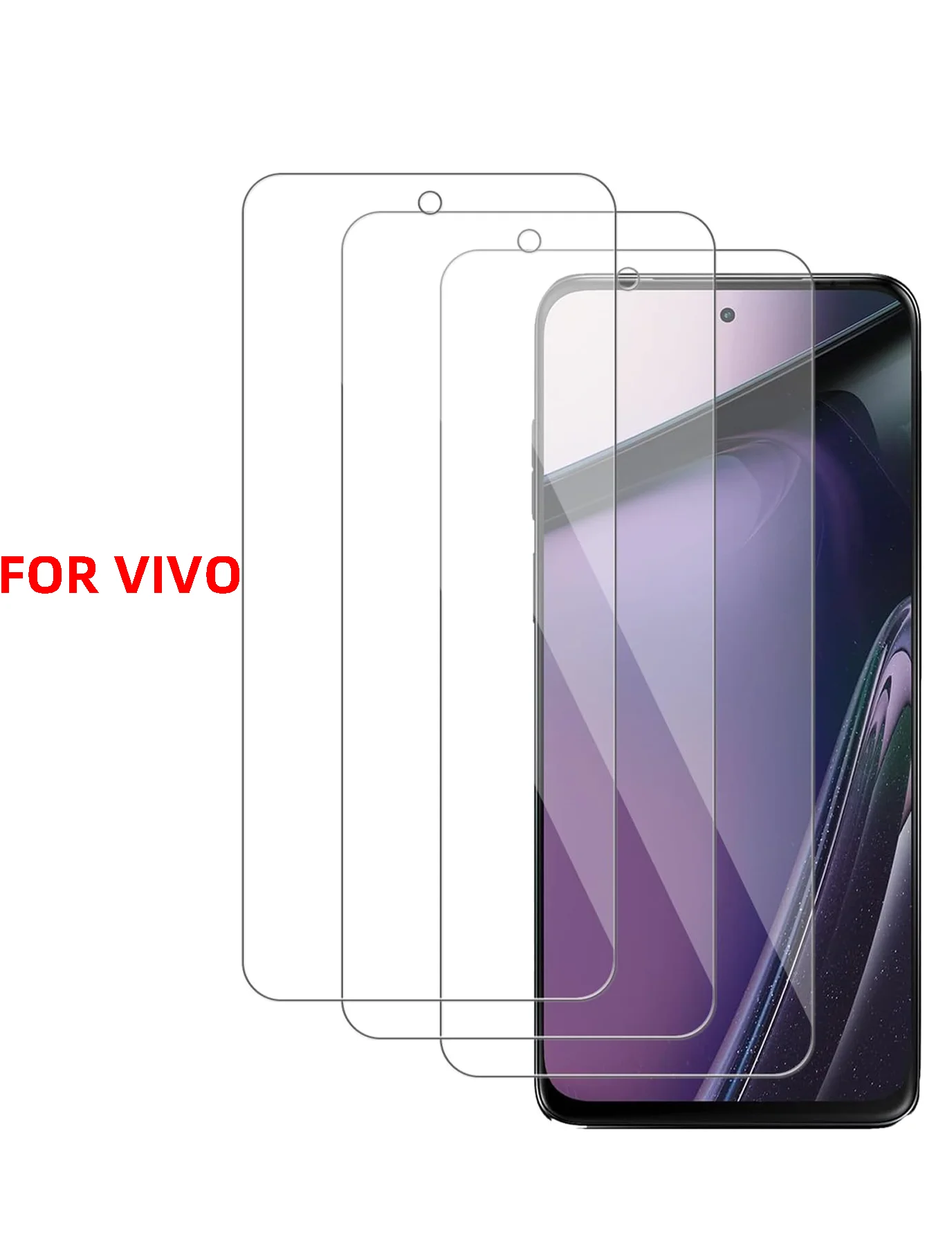 3Pcs Screen Protector Glass For Vivo V29E Y77T Y36 Y27S V27E Y19S Y37 ...
