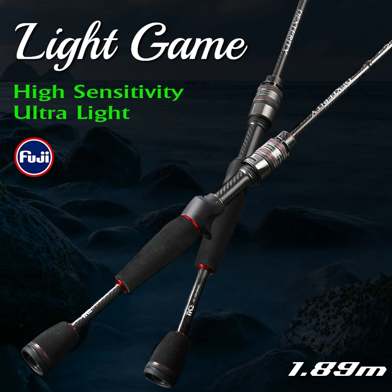 TSURINOYA High Sensitivity Fishing Rod DEXTERITY Ⅱ 1.89m 632UL Section ...