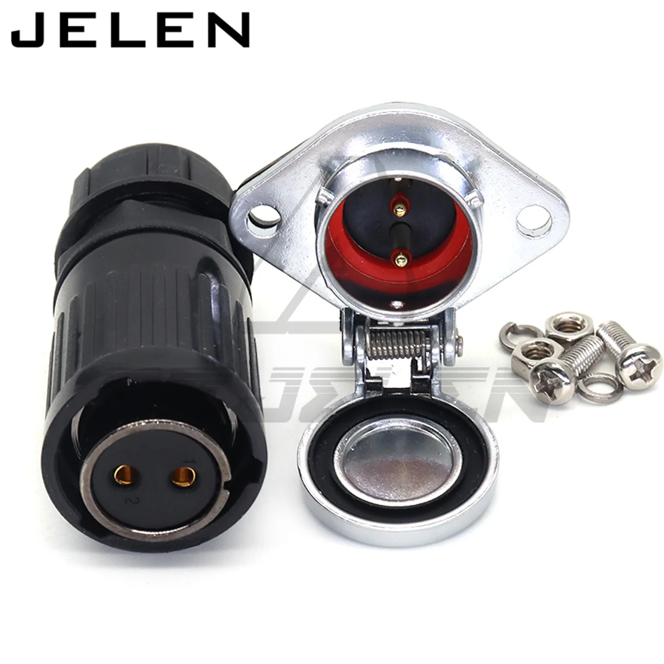 HE20, 2pin Waterproof connectors plug and socket, Outdoor ship power ...