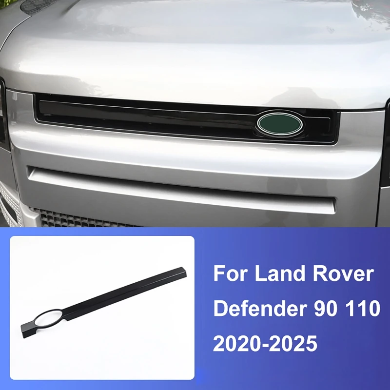 Front Middle Grille Badge Strip Cover Rim Hood Logo Decoration For Land ...
