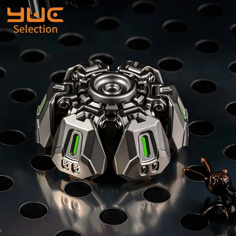 YUC-TMAX-Interlinked-Unclasping-Shell-Metal-Spinner-Titanium-Luminous ...