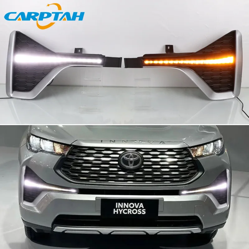 LED-Daytime-Running-Light-For-Toyota-Innova-2022-2023-Waterproof-Yellow ...