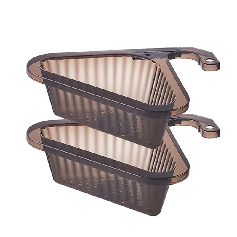 Abfluss-sieb-korb-2-St-ck-verstellbarer-K-chen-dreieck-Sp-le-Filter ...