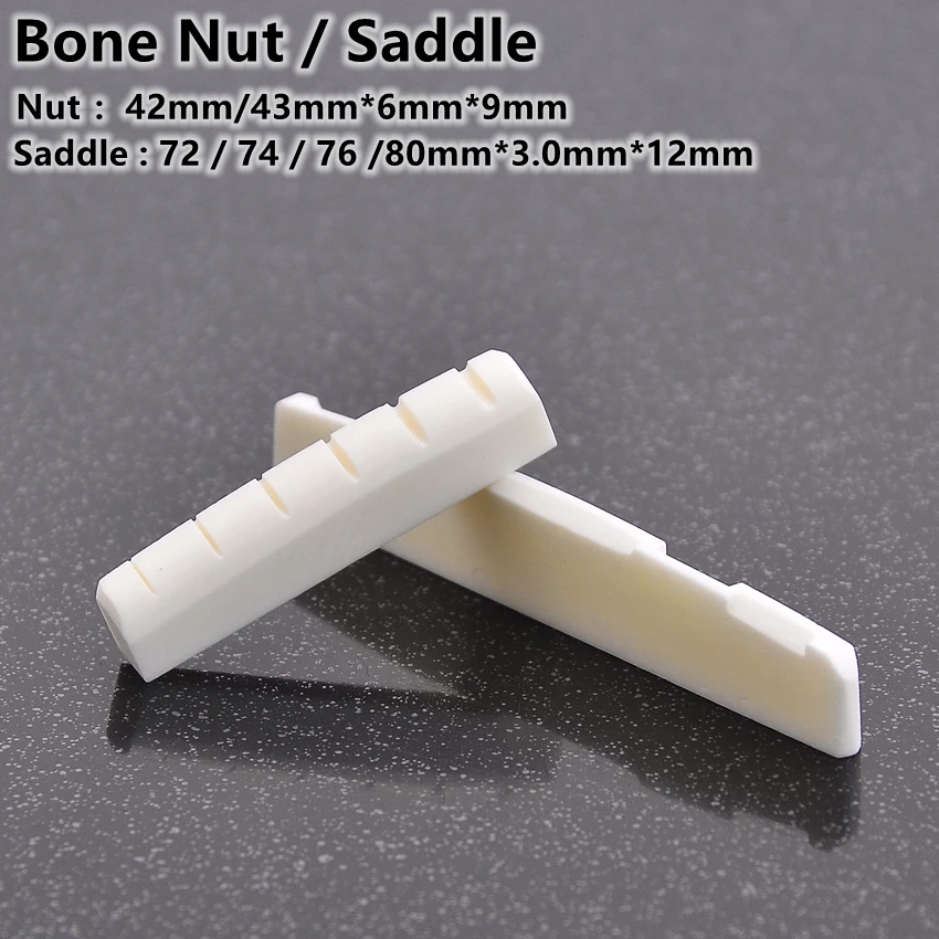 1pc-6-String-Guitar-Bone-Nut-and-Bridge-Saddle-Made-of-Real-Bone-for ...