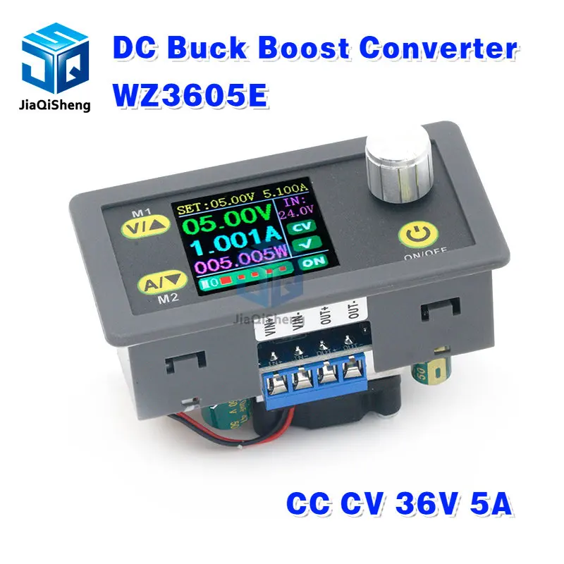 WZ3605E DC DC Buck Boost Converter CC CV 36V 5A Power Module Adjustable ...