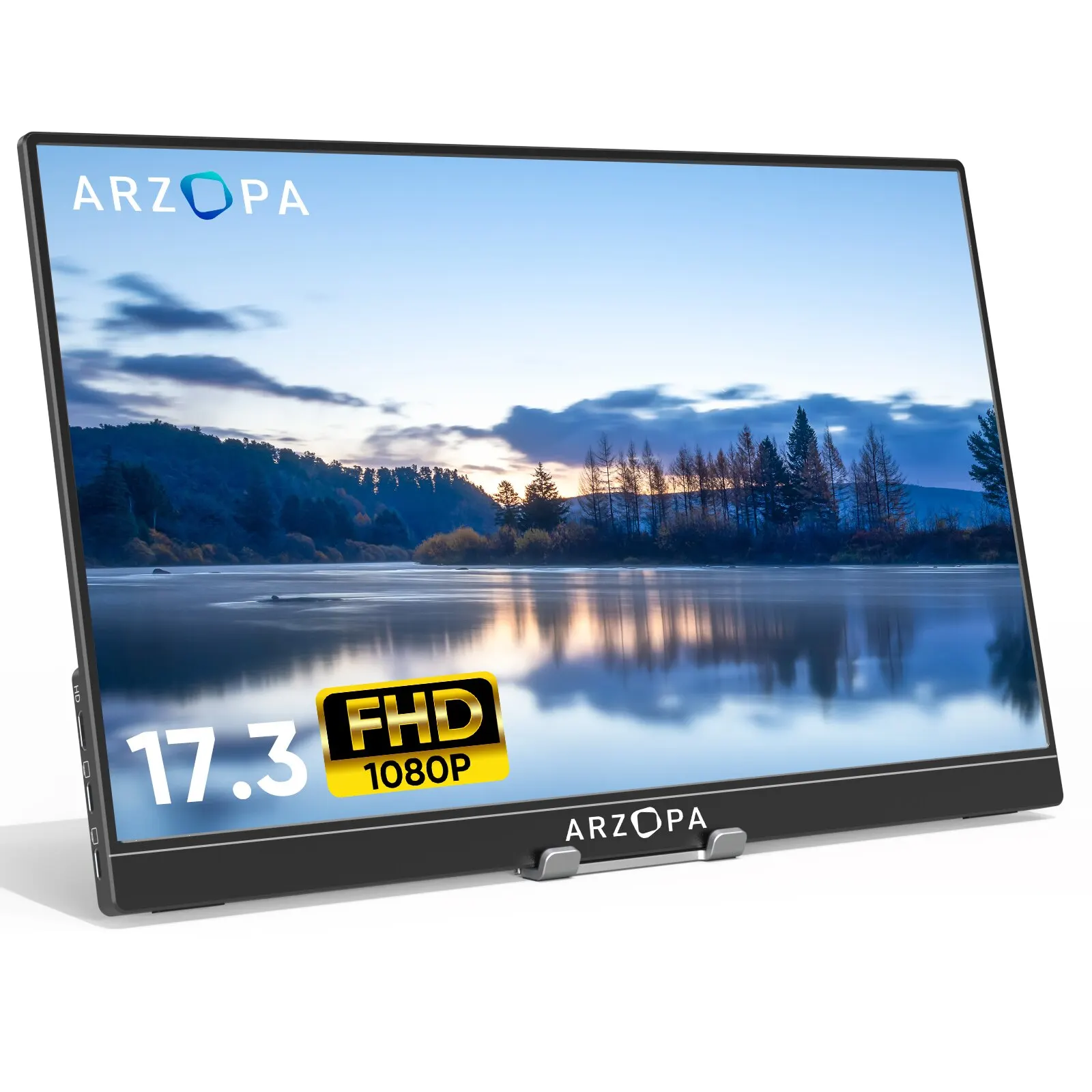 ARZOPA-FHD Monitor Portátil, 17.3 ", 1080P Display Externo, Tela IPS ...