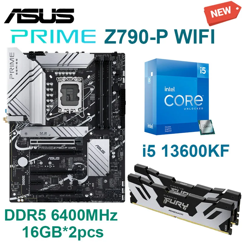 ASUS Placa base PRIME Z790 P LGA 1700 con WIFI, CPU Intel Core i5 ...