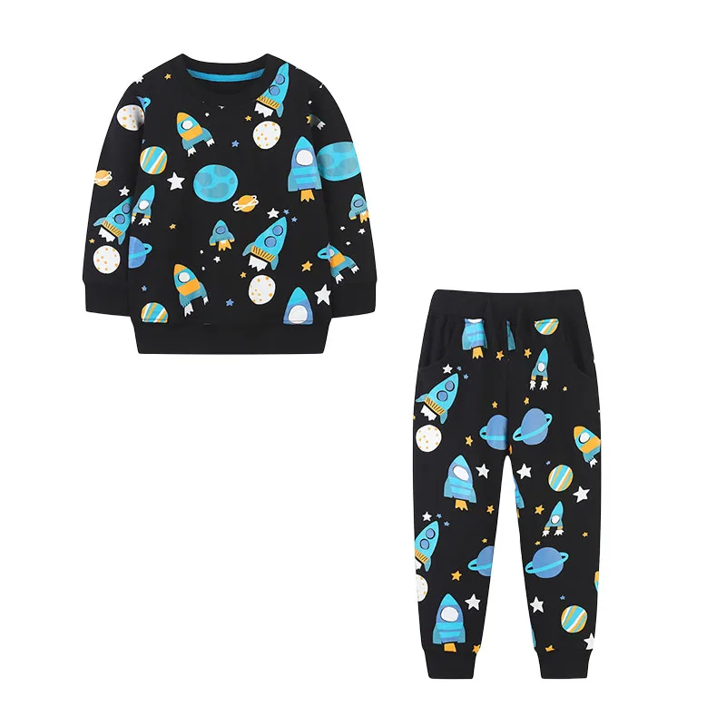 Jumping-Meters-2-7T-Autumn-Winter-Rockets-Print-Baby-Boys-Clothing-Sets ...