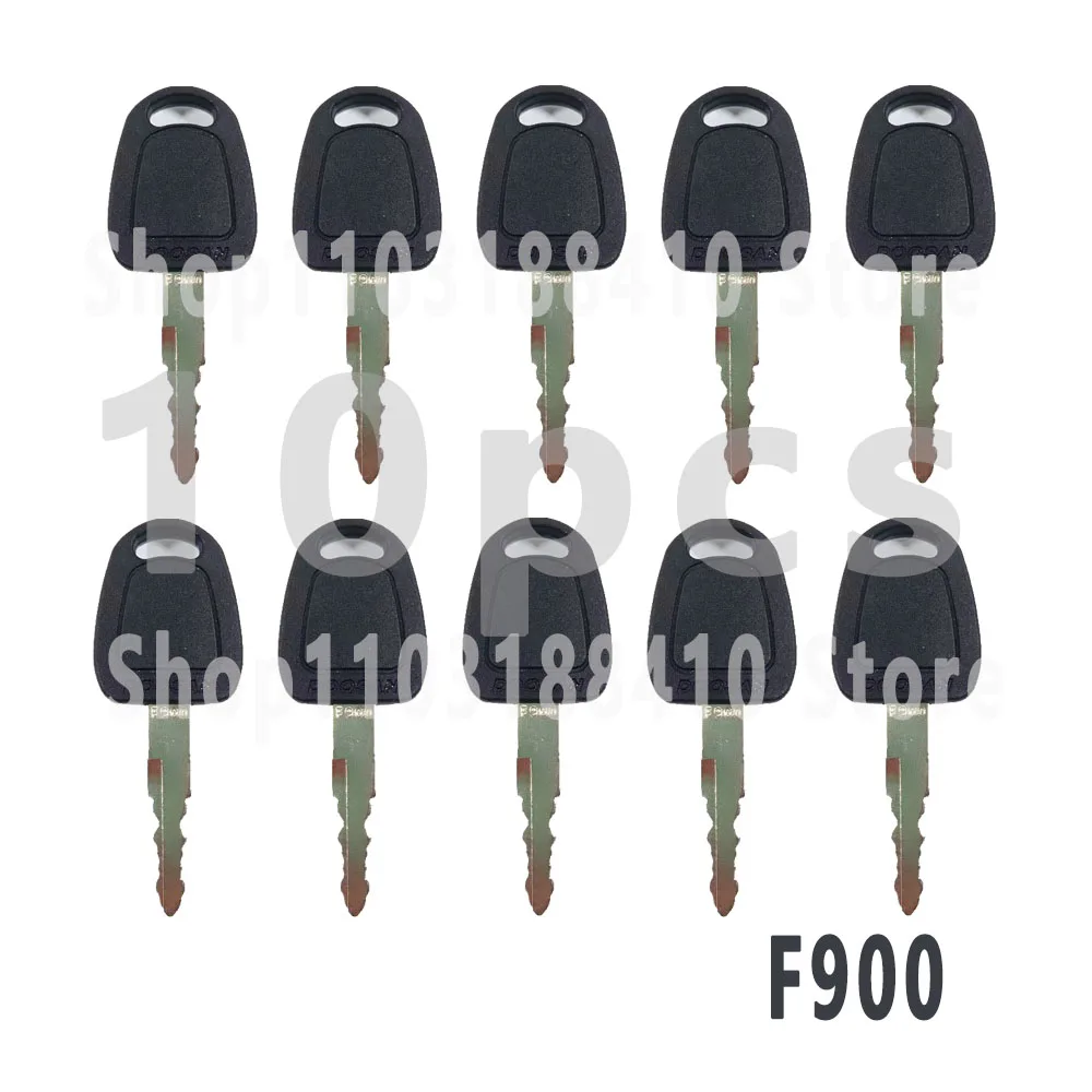 10pcs-For-Daewoo-Doosan-Key-F900-K1009605BFor-Bobcat-Terex-Excavator ...