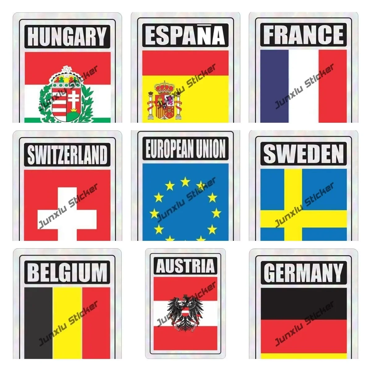 Europe-National-Flag-Car-Stickers-Travel-Luggage-Decal-Car-Assessoires ...