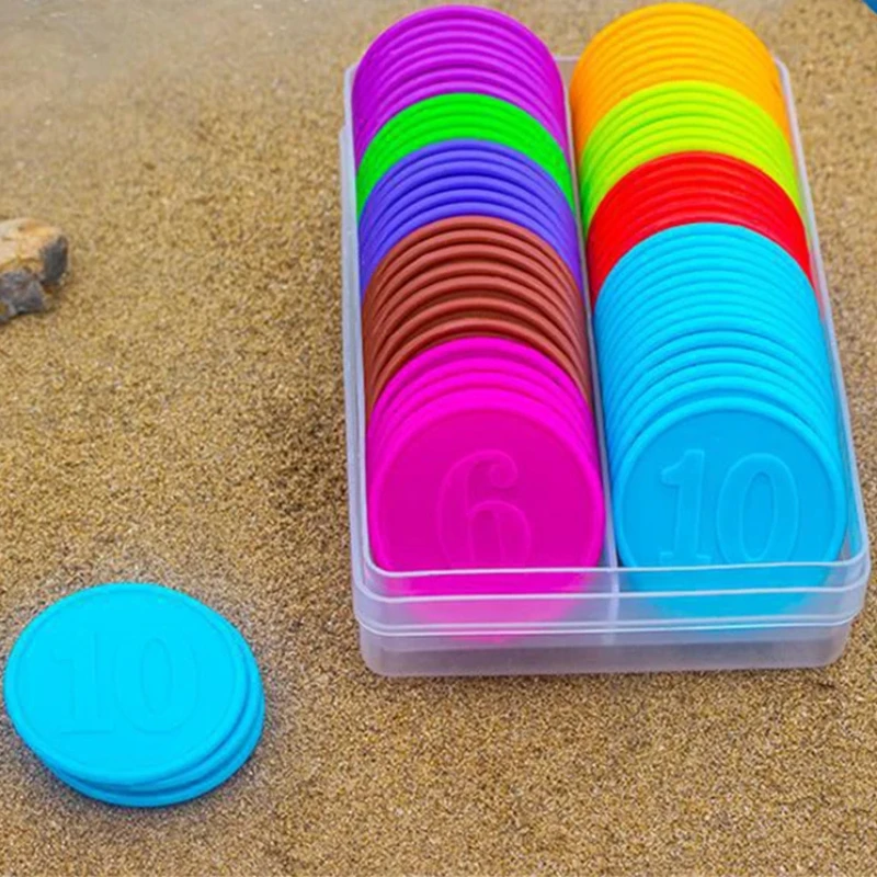 80pcs-Plastic-Chip-Coin-Set-Learning-Currency-Multi-Value-Student-Point ...