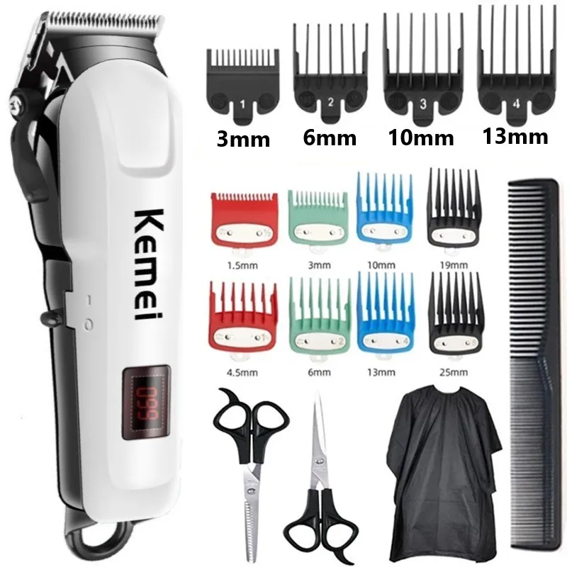 Electric-Hair-Clipper-Hair-Cut-Maching-Wireless-Trimmer-men ...